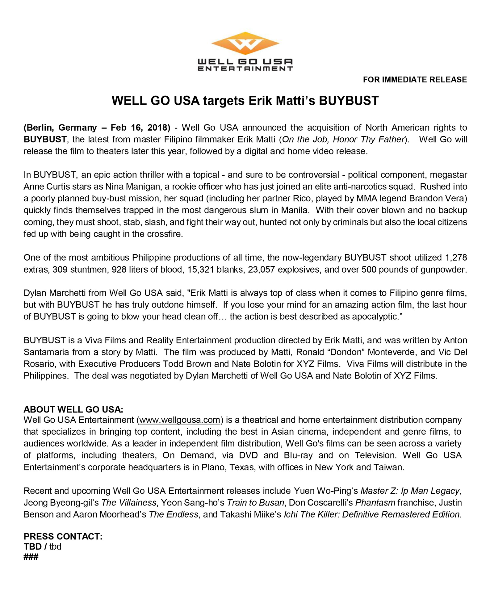 “Buybust” Starring Anne Curtis to Have a North American Theatrical ...