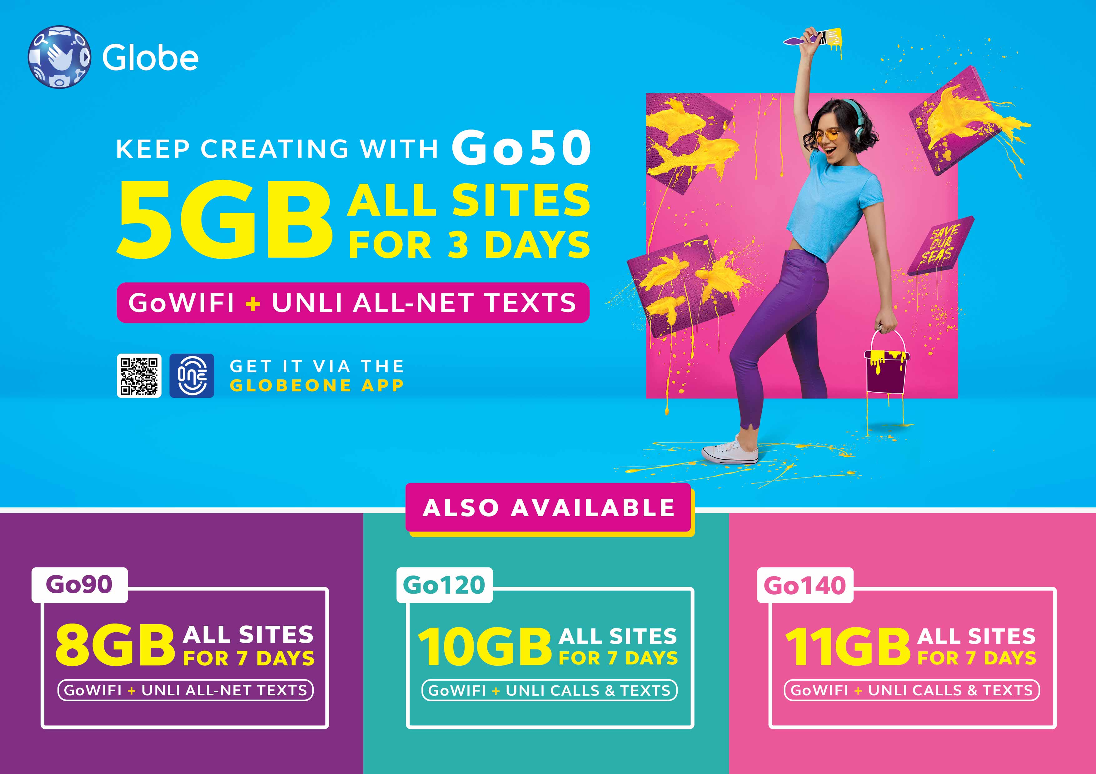 Go for more with Globe Prepaid’s newest and biggest Go Promos – HYPE MANIA