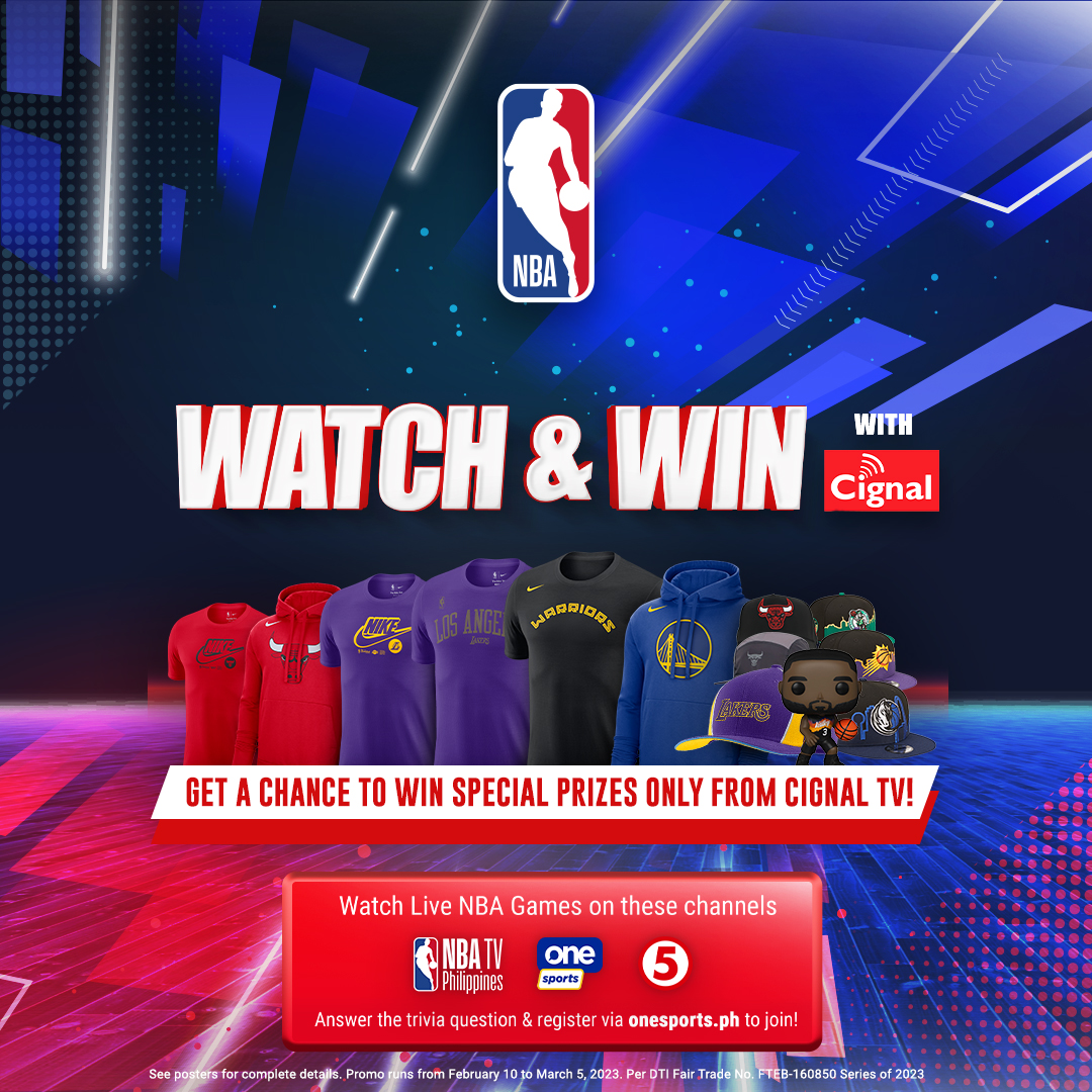 Get a chance to win NBA Merchandise with Cignal’s Watch and Win Promo ...