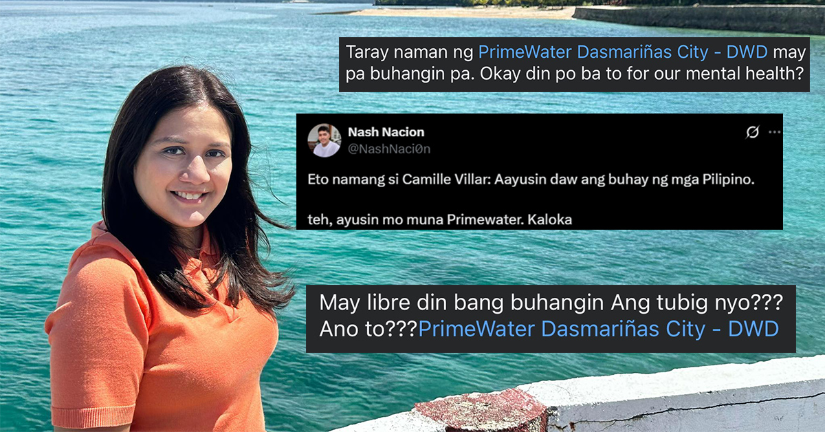 “Ayusin muna ang PrimeWater bago ang buhay ng Pilipino” Villar-owned water utility company ...