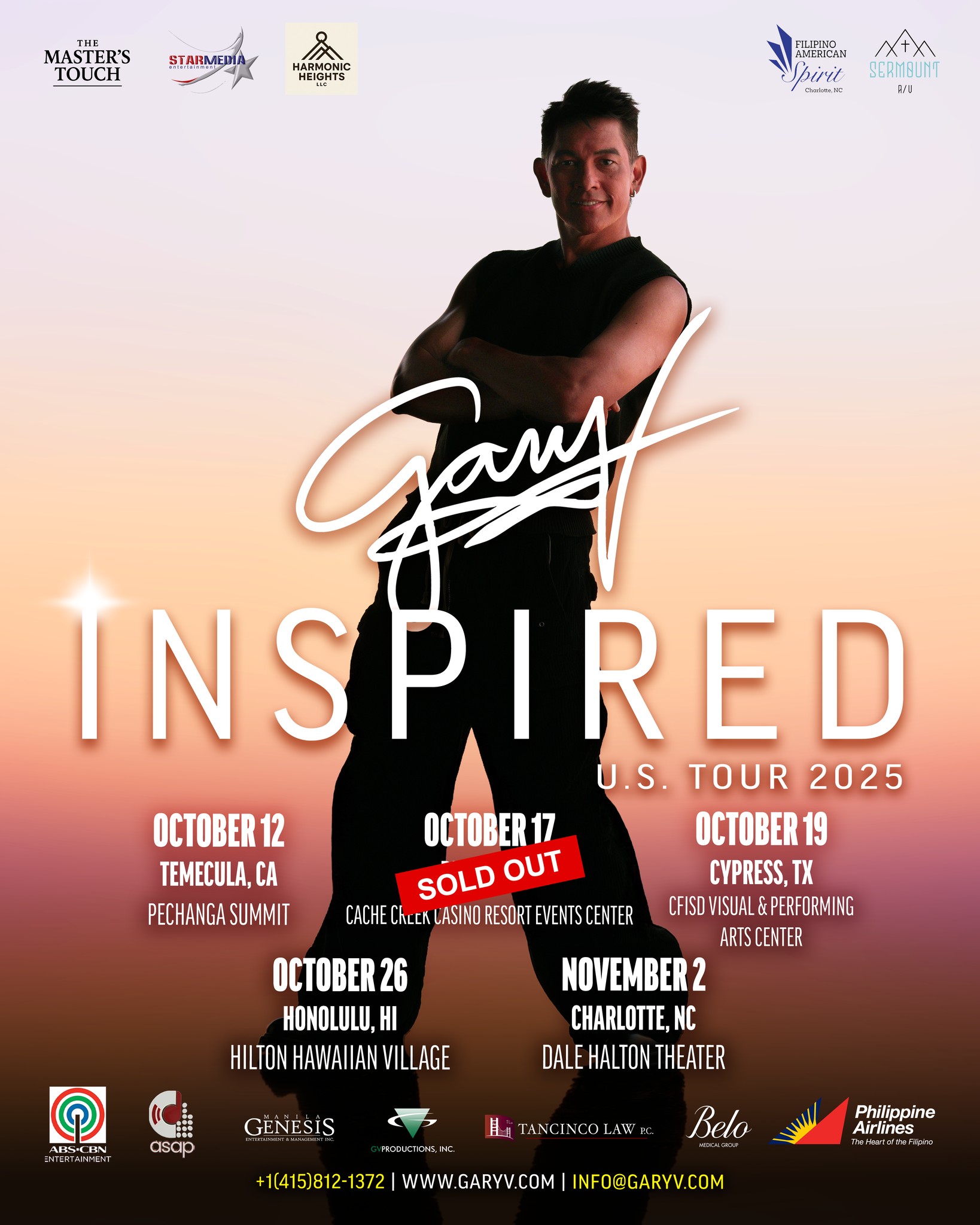Gary Valenciano ignites hearts with “Gary V Inspired U.S. Tour 2025 ...