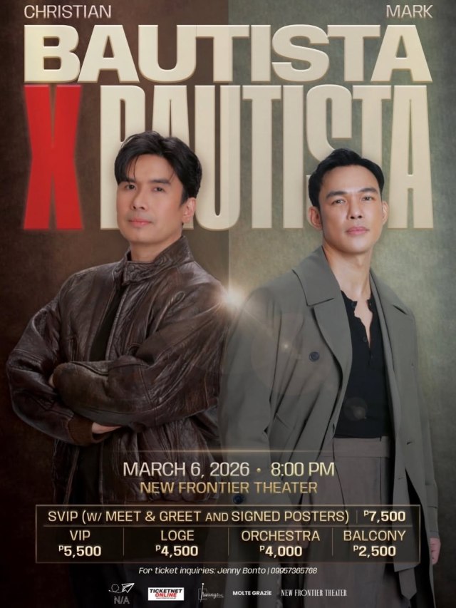 Christian Bautista & Mark Bautista Set To Ignite New Frontier Theater ...